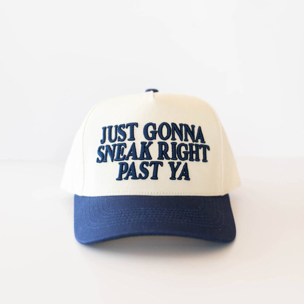 Just Gonna Sneak Right Past Ya Unisex Trucker Hat - Navy & Green ...